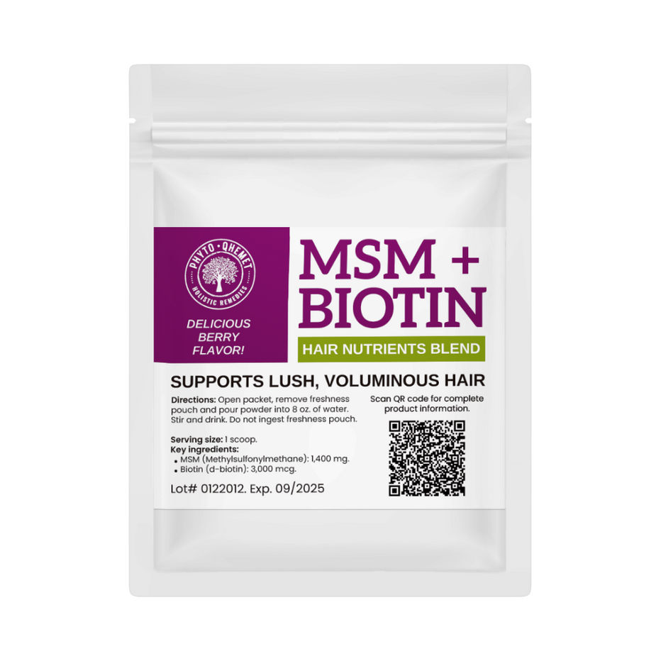 MSM + BIOTIN | Hair Nutrients Blend – Qhemet Biologics