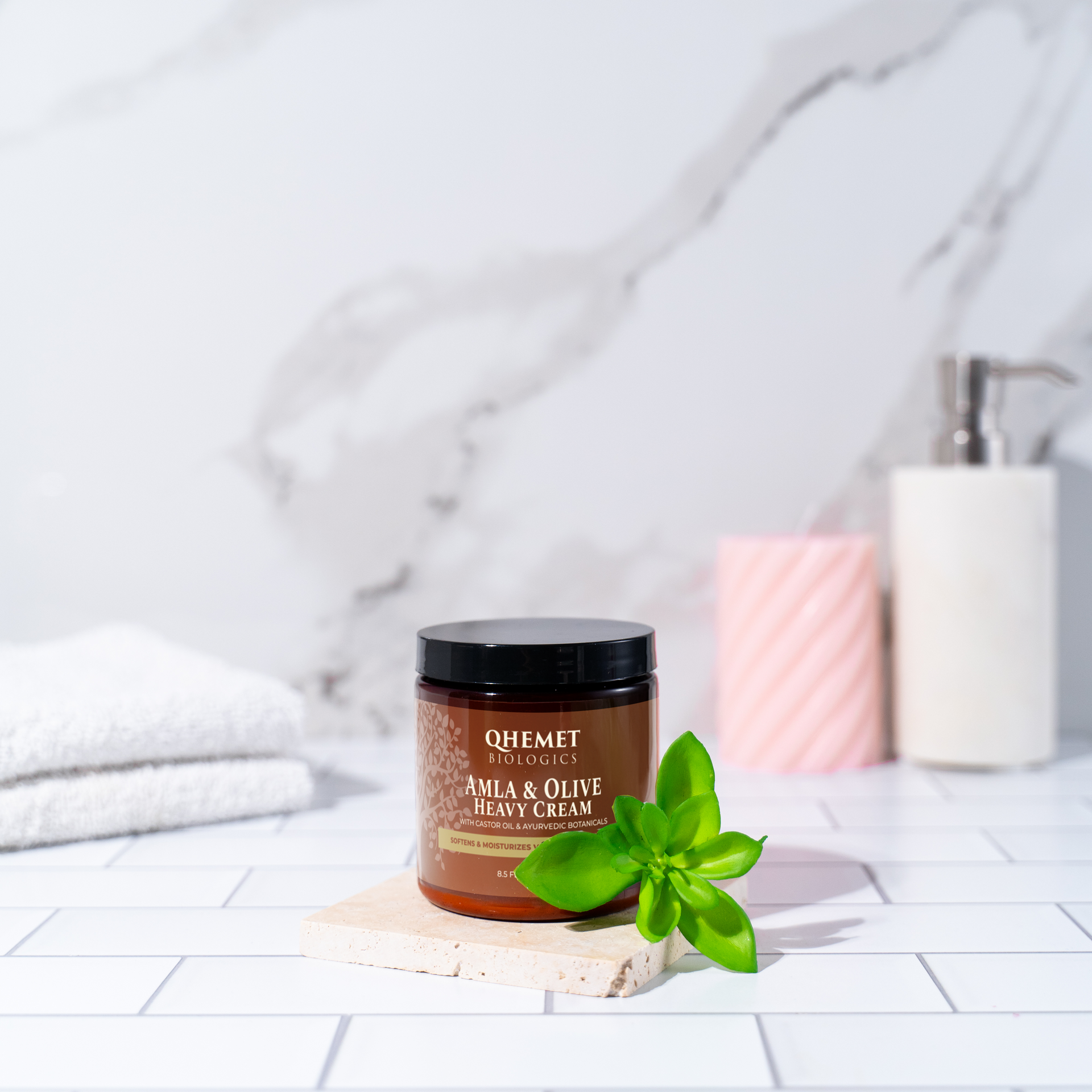 Amla & Olive Heavy Cream Moisturizer for 4C Hair – Qhemet Biologics