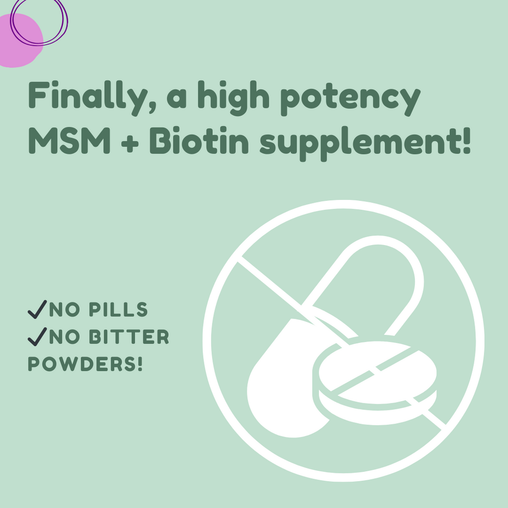 MSM + BIOTIN | Hair Nutrients Blend – Qhemet Biologics