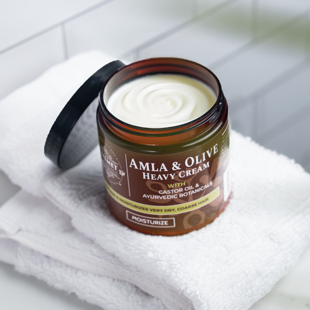Amla & Olive Heavy Cream Moisturizer for 4C Hair – Qhemet Biologics