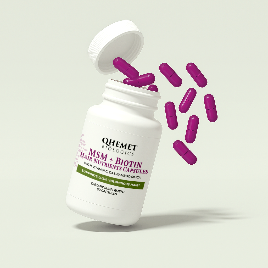 MSM + BIOTIN | Hair Nutrients Capsules – Qhemet Biologics