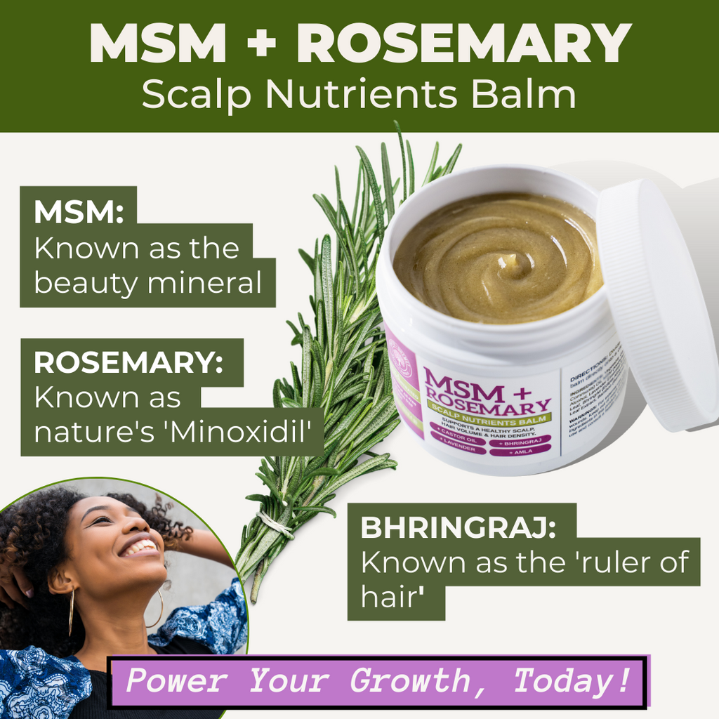 MSM + ROSEMARY | Scalp Nutrients Balm – Qhemet Biologics