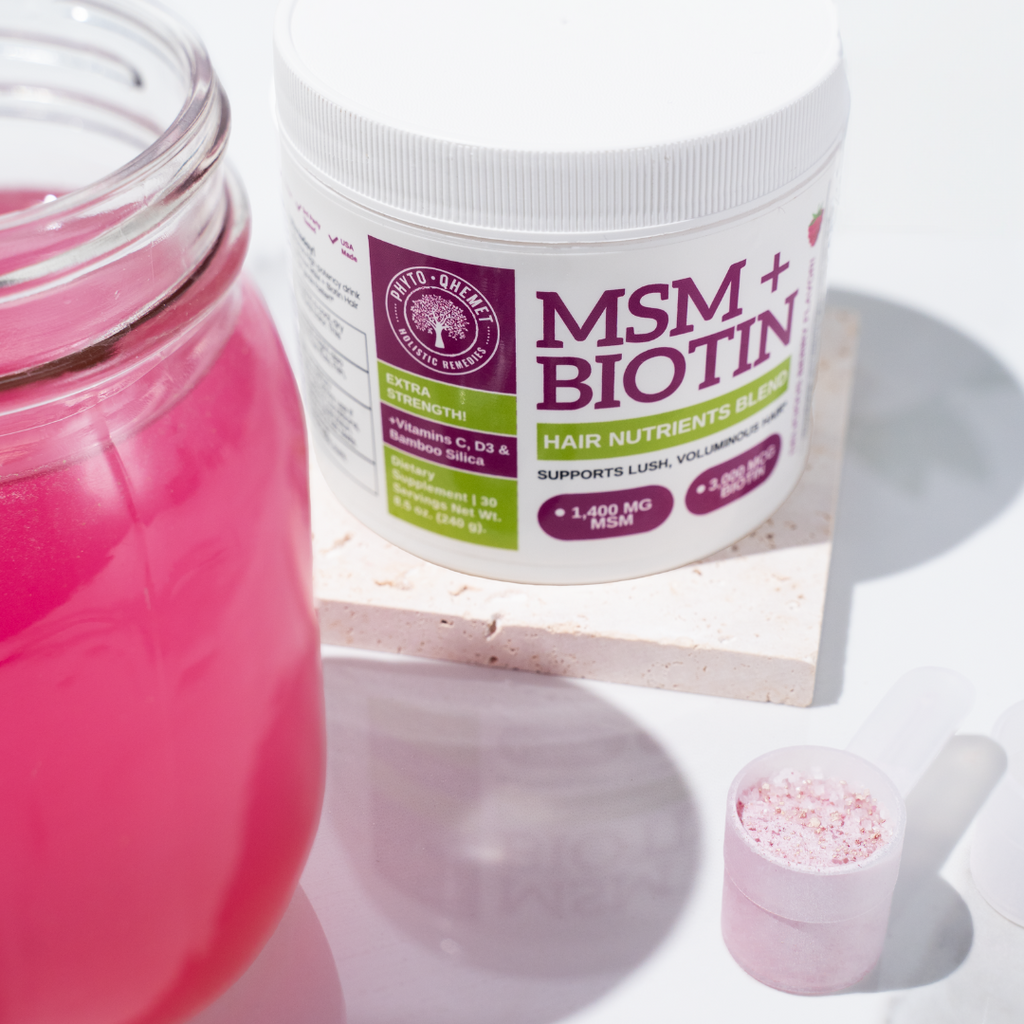 MSM + BIOTIN | Hair Nutrients Blend – Qhemet Biologics