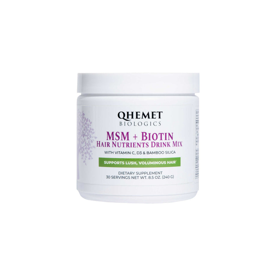 MSM + BIOTIN | Hair Nutrients Drink Mix – Qhemet Biologics
