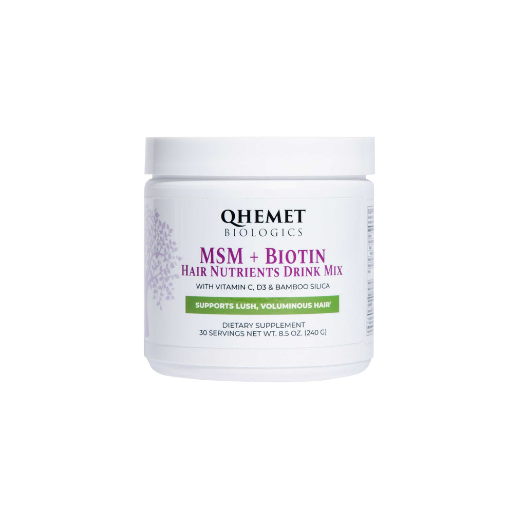 MSM + BIOTIN | Hair Nutrients Drink Mix – Qhemet Biologics