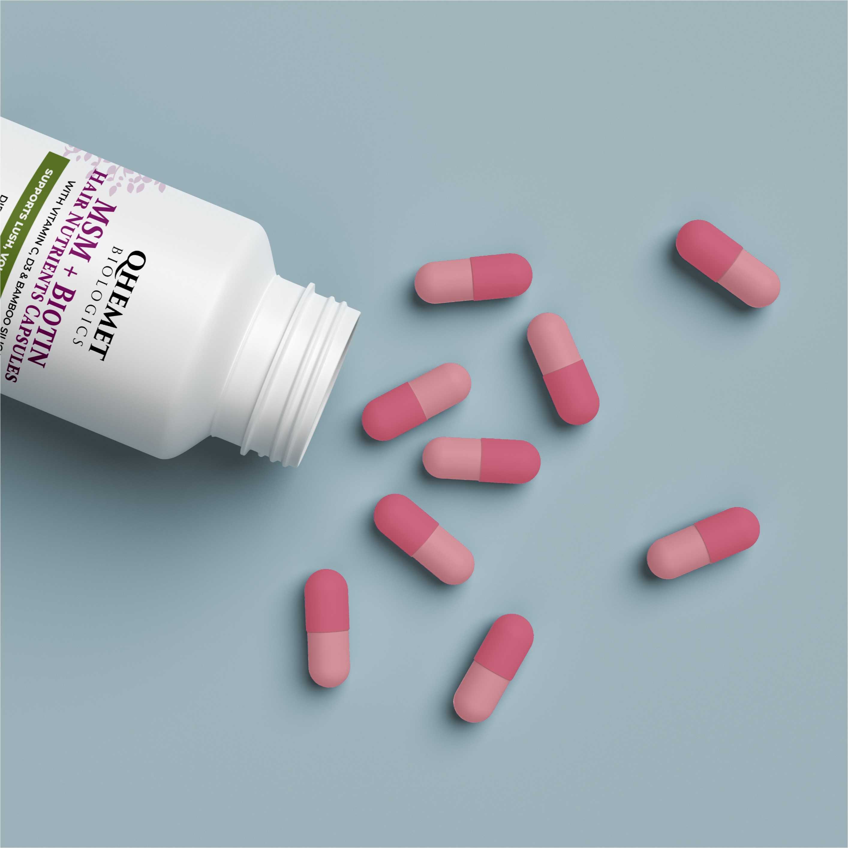 MSM + BIOTIN | Hair Nutrients Capsules – Qhemet Biologics