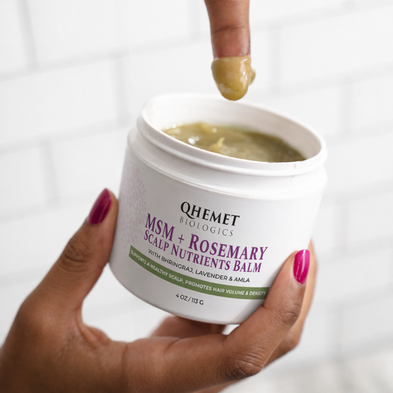 MSM + ROSEMARY | Scalp Nutrients Balm – Qhemet Biologics