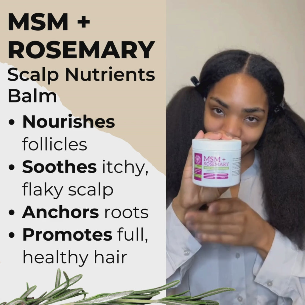 MSM + ROSEMARY | Scalp Nutrients Balm – Qhemet Biologics