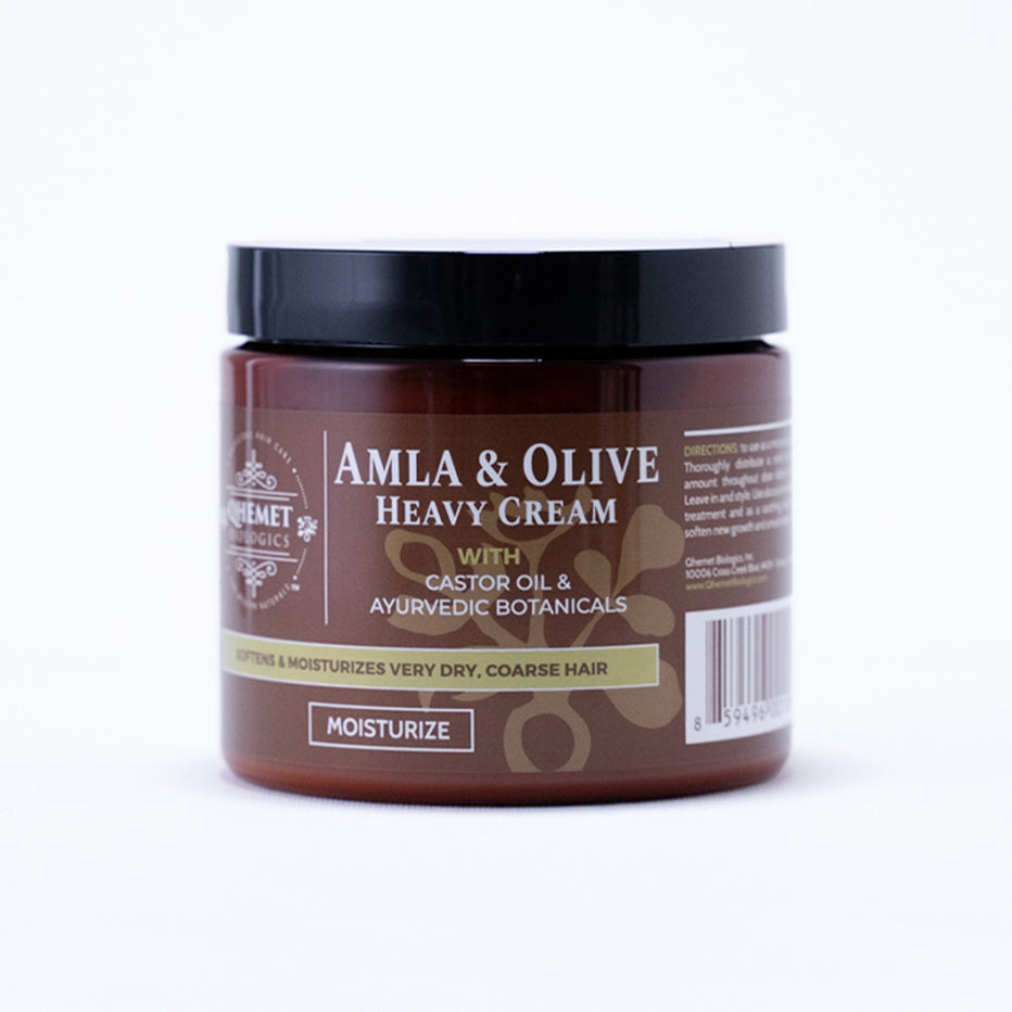 Amla & Olive Heavy Cream Moisturizer for 4C Hair – Qhemet Biologics