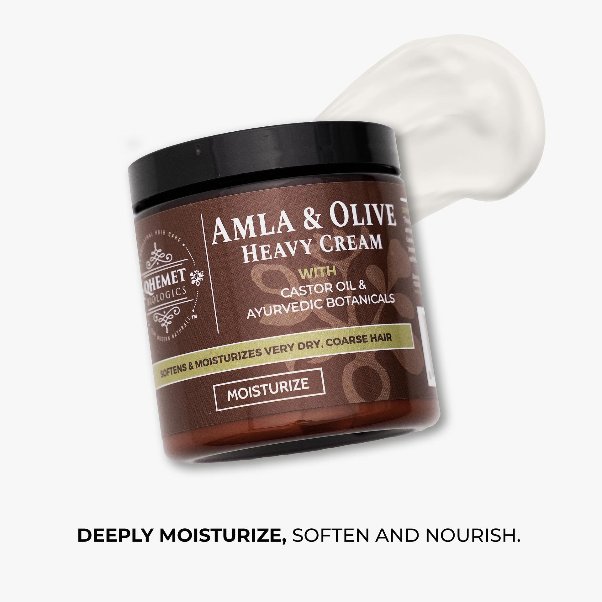 Amla & Olive Heavy Cream Moisturizer for 4C Hair – Qhemet Biologics